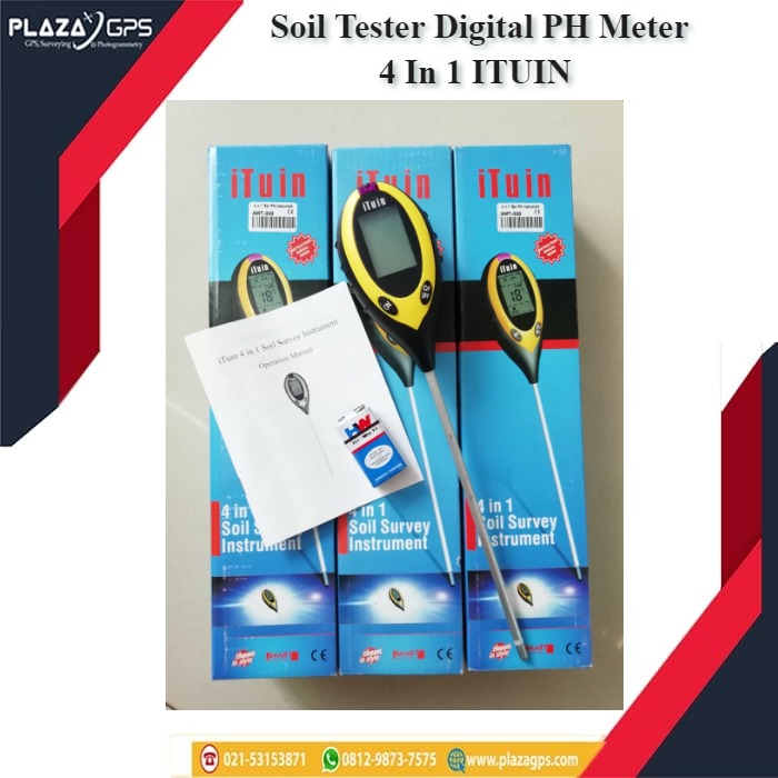 Soil Tester Digital PH Meter 4 In 1 Merk Ituin | SIPLah