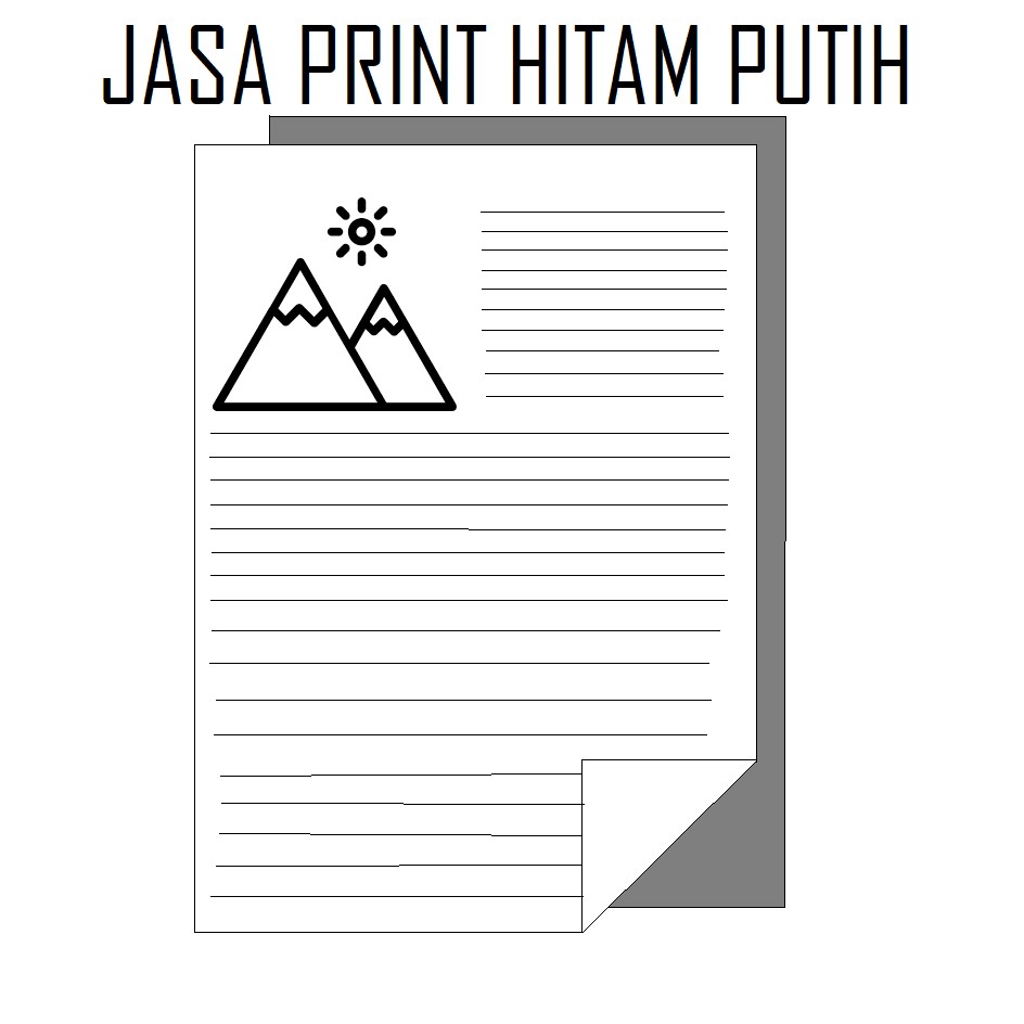 Jasa Edit dan Print hitam putih | SIPLah