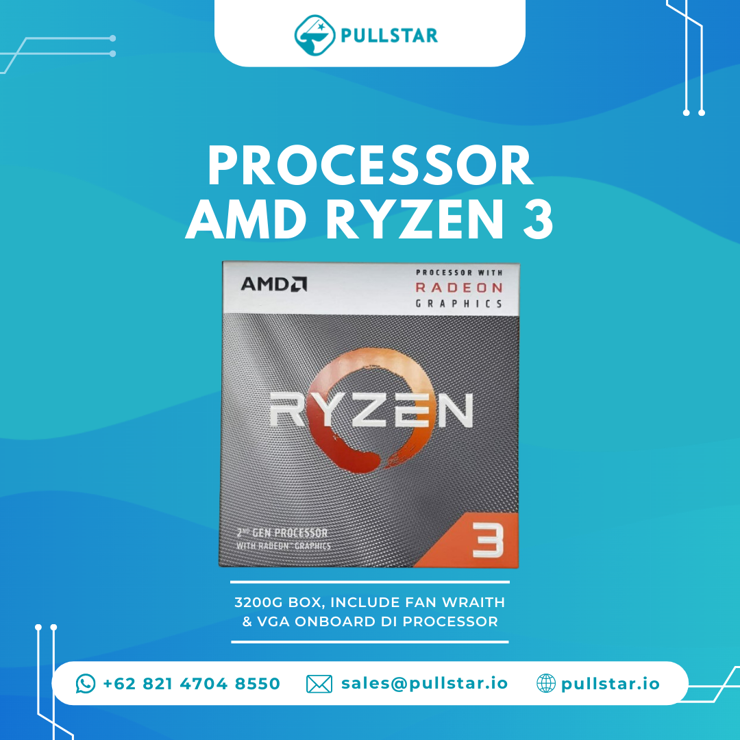 PROC AMD RYZEN 3 3200G BOX Include Fan WRAITH | SIPLah