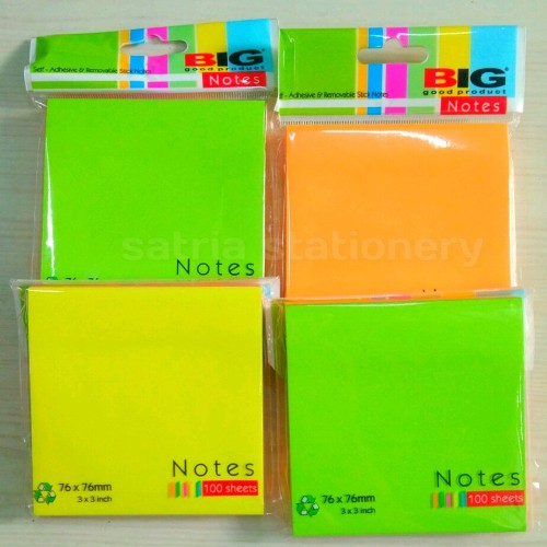 BIG STICKY NOTE 76X76 1 WARNA | SIPLah