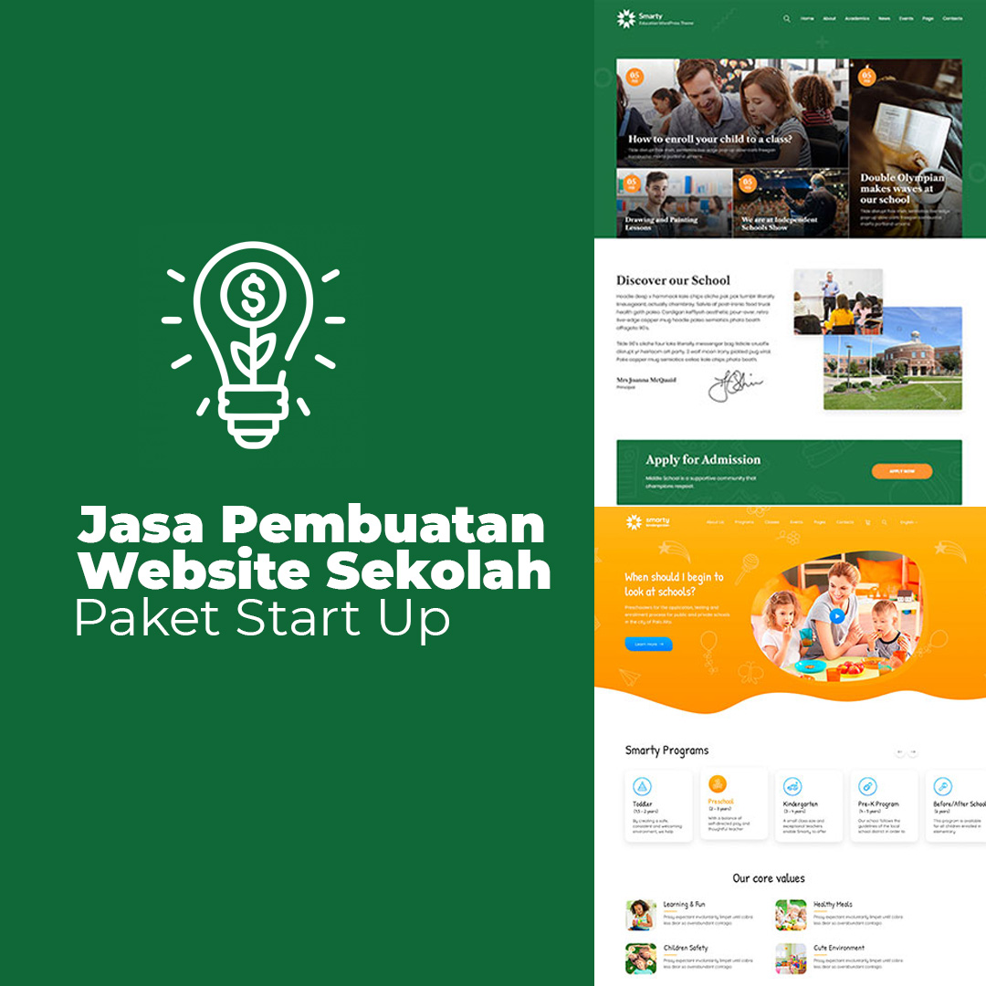 Pembuatan Website Sekolah Paket Start Up | SIPLah