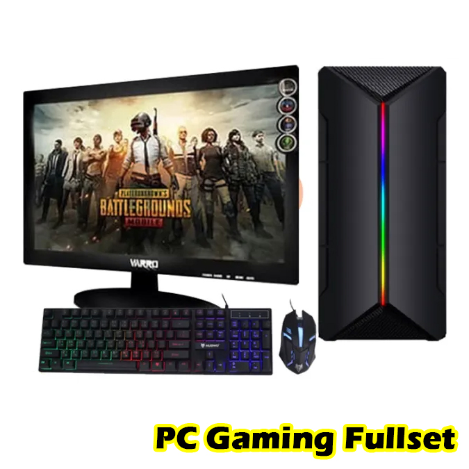 PC Gaming Editing Core i7 Ram 16GB SSD 240GB Monitor 24inch Fullset (KF008) | SIPLah