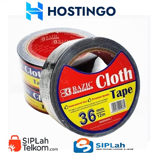 LAKBAN JILID BAZIC 36 MM 1,5 INCH HITAM TEBAL | SIPLah
