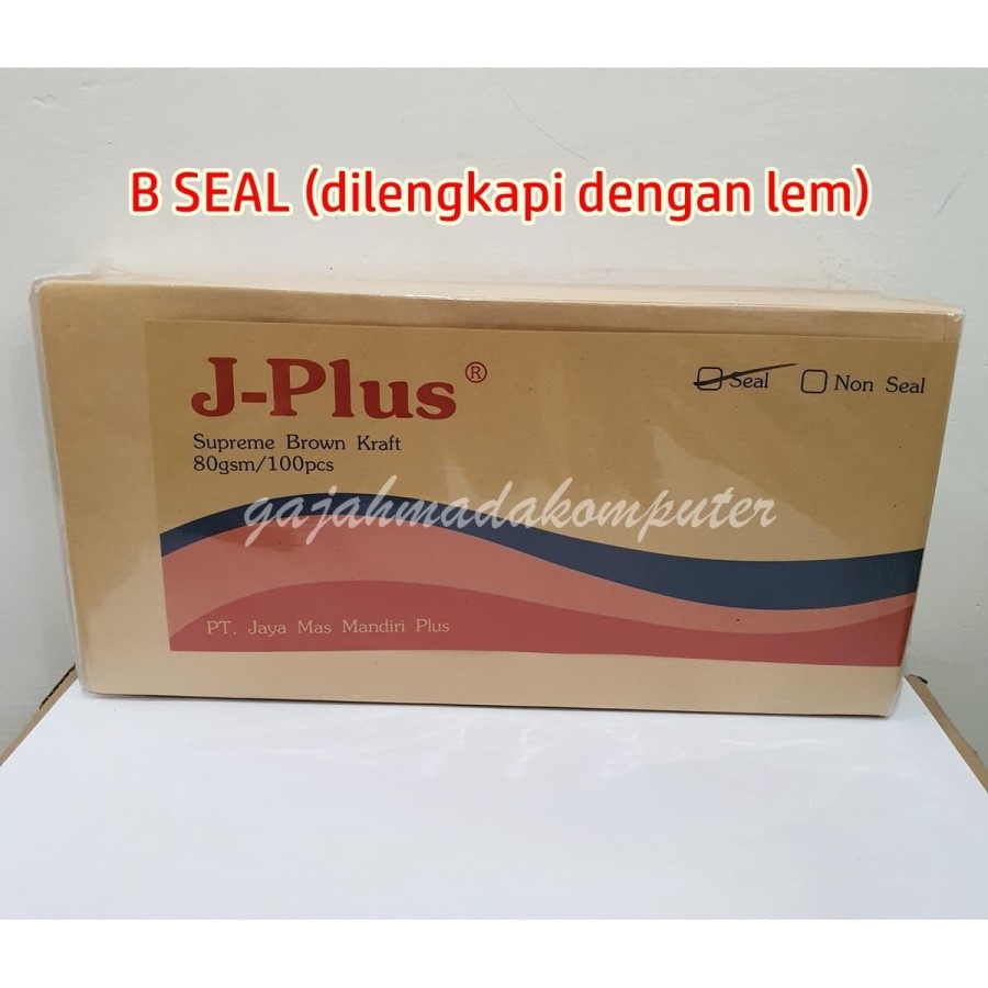 Amplop Kertas Coklat Samson B SEAL J Plus J-Plus 24 X 40 Cm isi 100pcs ...