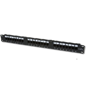 AMP Commscope Patch panel CAT6 24port + Modular Cat6 Hitam | SIPLah