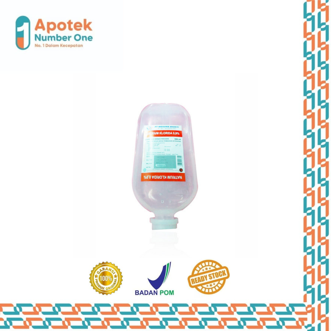 0.9% 500ml Natrium Klorida (NACL)-cairan infus | SIPLah
