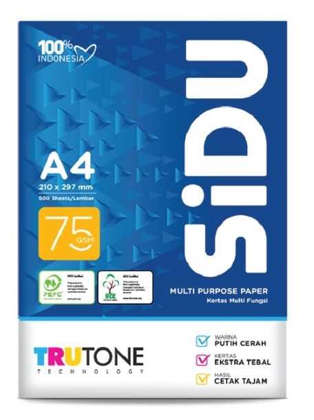 Kertas HVS A4 75 gsm SIDU | SIPLah