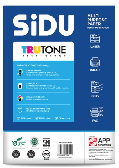 Kertas HVS A4 75 gsm SIDU | SIPLah