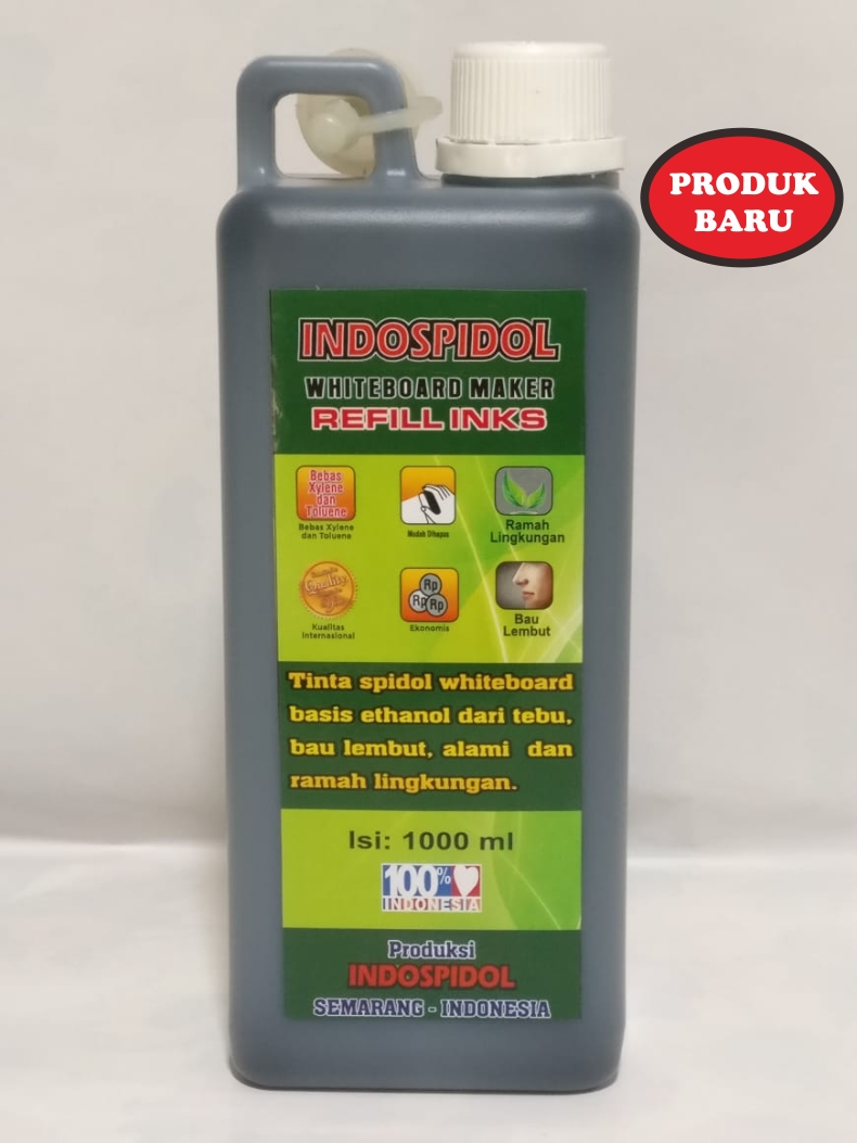 Tinta Spidol Whiteboard Marker Indospidol Ramah Lingkungan 1000 ml | SIPLah