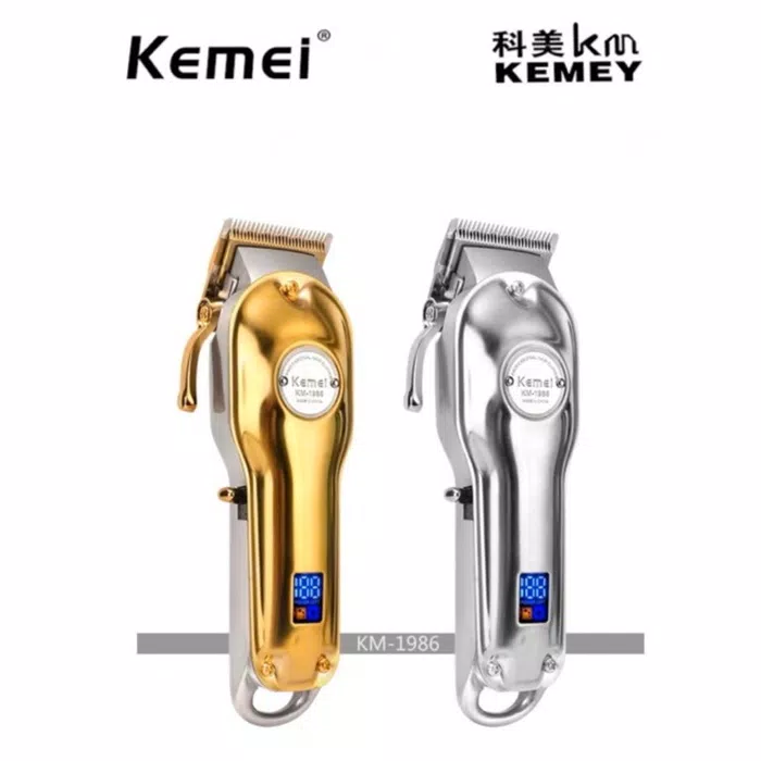 Alat Mesin Cukur Rambut Kemei-km 1986 Hair Clipper - gold | SIPLah