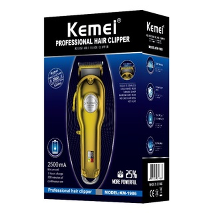 Alat Mesin Cukur Rambut Kemei-km 1986 Hair Clipper - gold | SIPLah