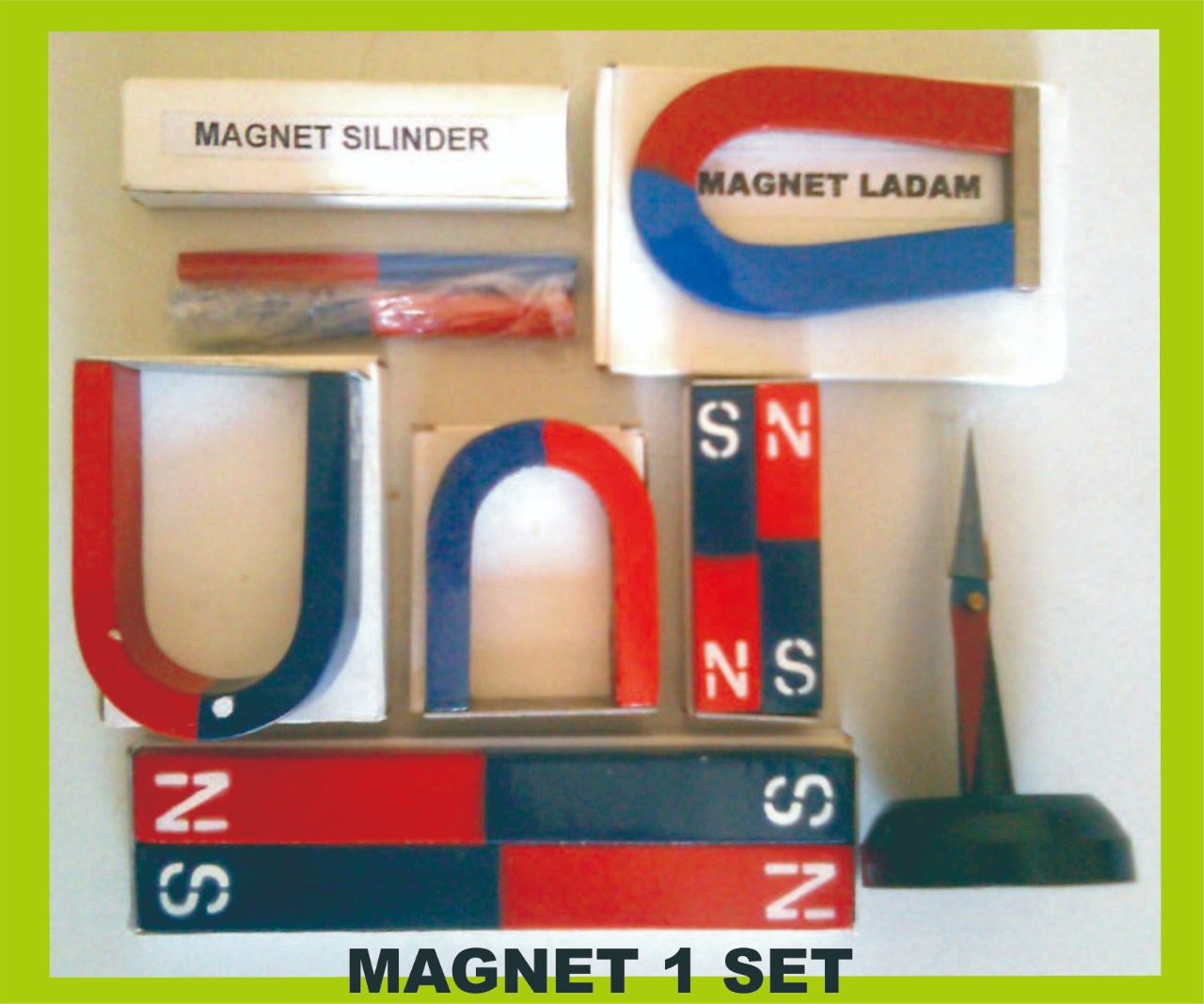 Magnet set ( batang,u,ladam,jarum,silinder ) | SIPLah