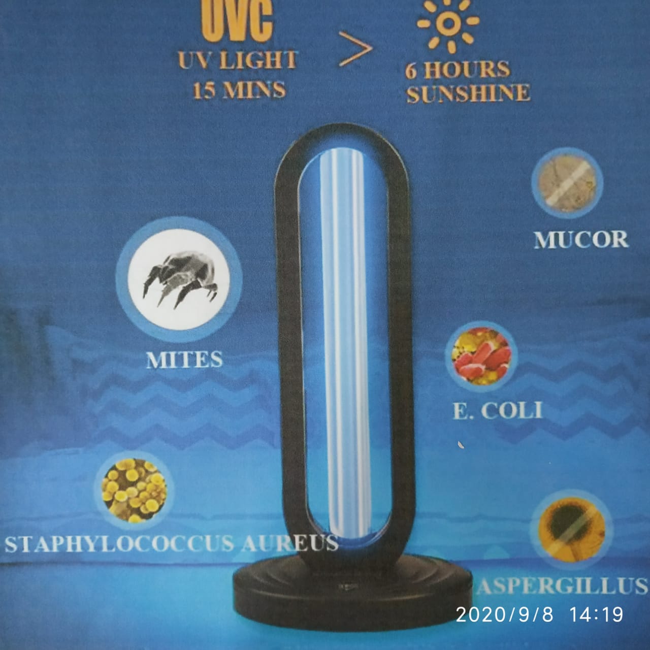 Lampu DISINFECTAN UVC (ozon) 38 watt | SIPLah