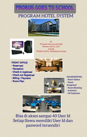 SET KOMPUTER & AKSESORIS + HOTEL PROGRAM SYSTEM + PAKET TRAINING | SIPLah