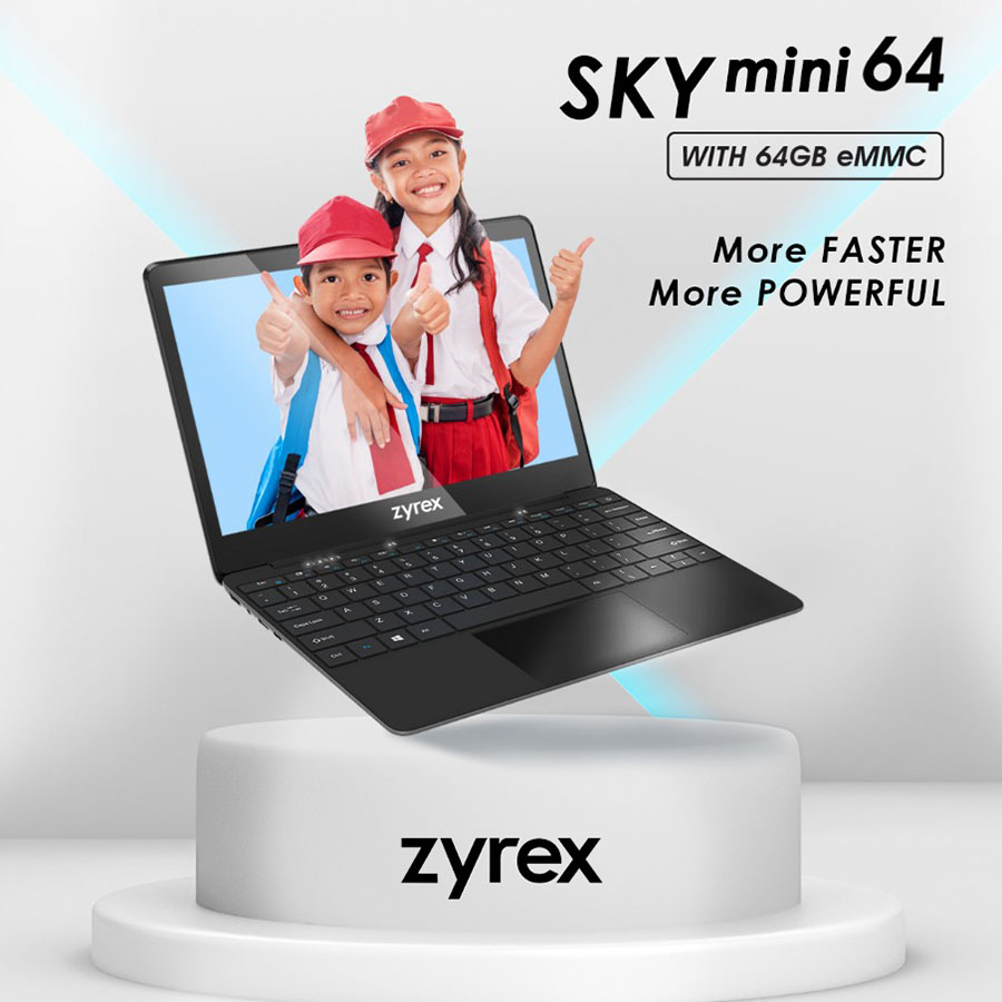 Laptop Zyrex Sky 232 Mini 64 Cel N3/4GB/64+256GB/11,6"/Win 10 | SIPLah