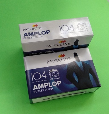 Amplop putih 104 pps Tanggung 80 gsm PAPERLINE | SIPLah