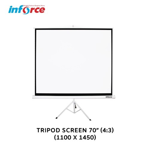 Tripod Screen Projector / Layar Proyektor Inforce 70" | SIPLah