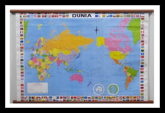 Peta dunia dinding gantung | SIPLah