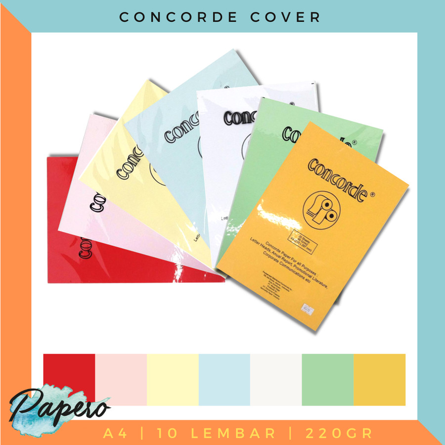 Kertas Paper HVS Concorde A4 90 gr - Merah, 90gr (20lbr) | SIPLah