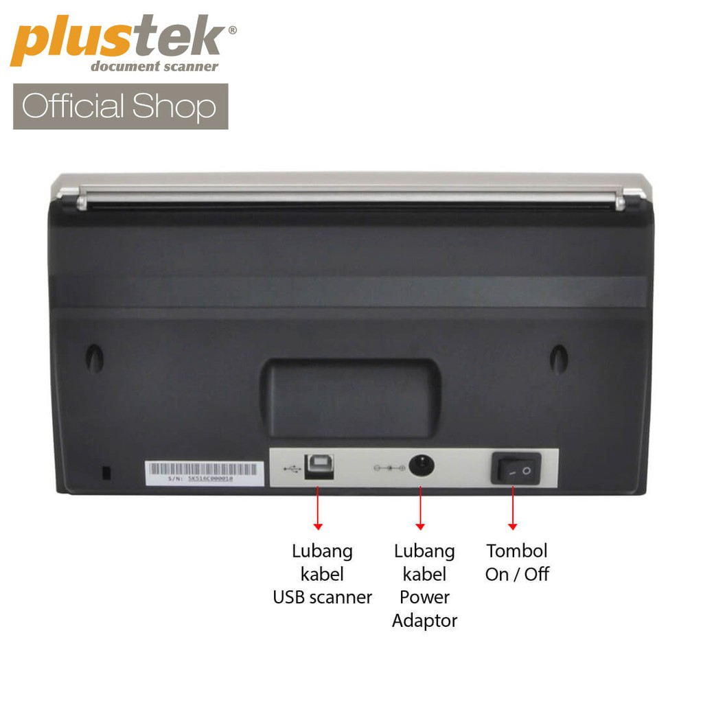 Plustek Scanner SmartOffice PS3060U - 30 Lembar/menit (F4/Folio) | SIPLah