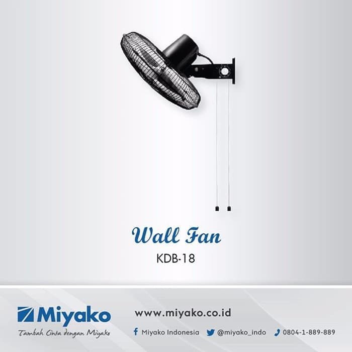 Kipas Wall Fan 18 Inch Miyako ( KDB - 18 ) | SIPLah