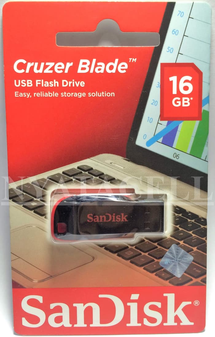 Flashdisk Sandisk Cruzer Blade 16GB / 16 GB ORIGINAL 100% / Flash Disk ...