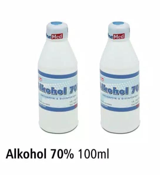 ALKOHOL 100 ML, UNTUK PERLENGKAPAN P3K SEKOLAH | SIPLah