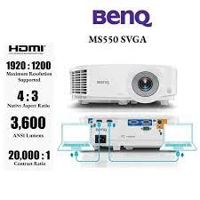 PROJECTORS BENQ MS550 SVGA (800 X 600), 3600 ANSI LUMENS | SIPLah