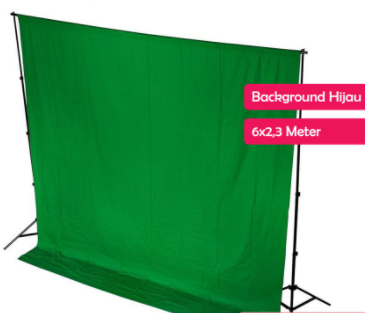 Background Foto Hijau Green Screen 6x2.3 Meter | SIPLah