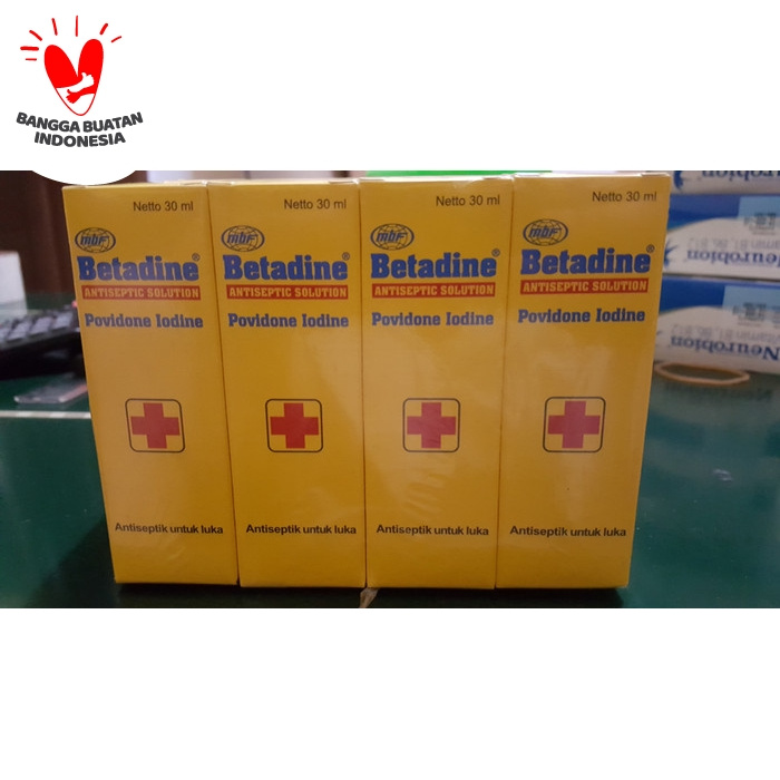 Betadine antiseptic solution 30ml - Obat Merah | SIPLah