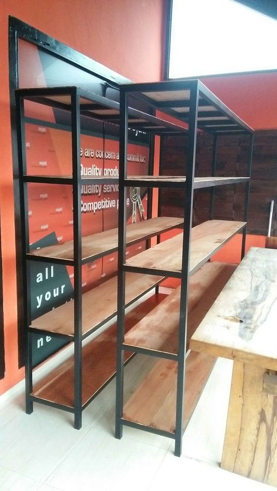 rak buku bahan besi holo | SIPLah