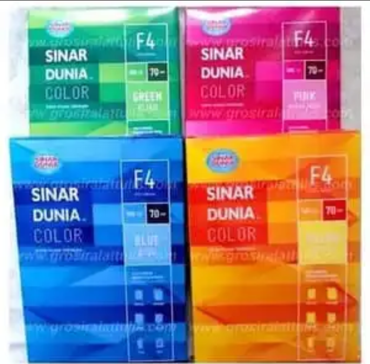 Kertas Hvs Sidu F4 70gr Warna Siplah
