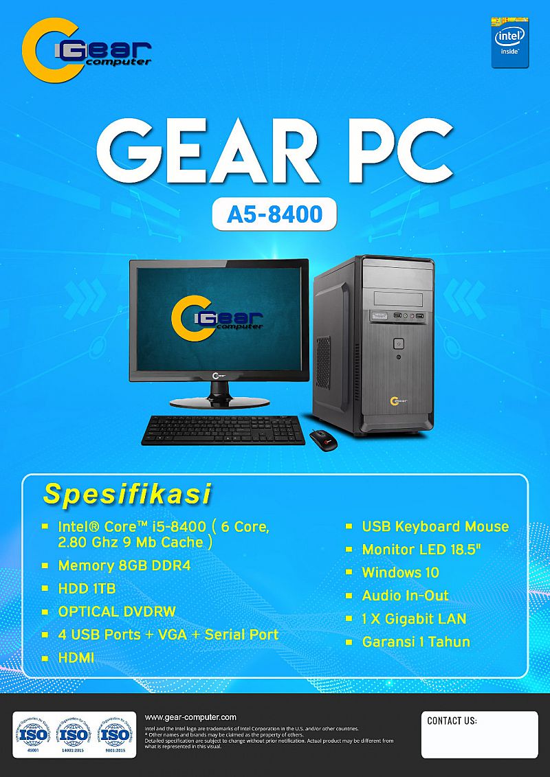 Gear PC A5-8400 | SIPLah