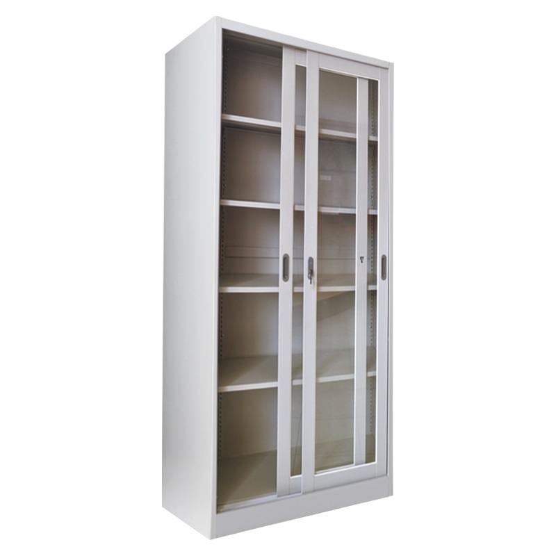 Lemari Besi 5 Rak Pintu Kaca Geser | SIPLah