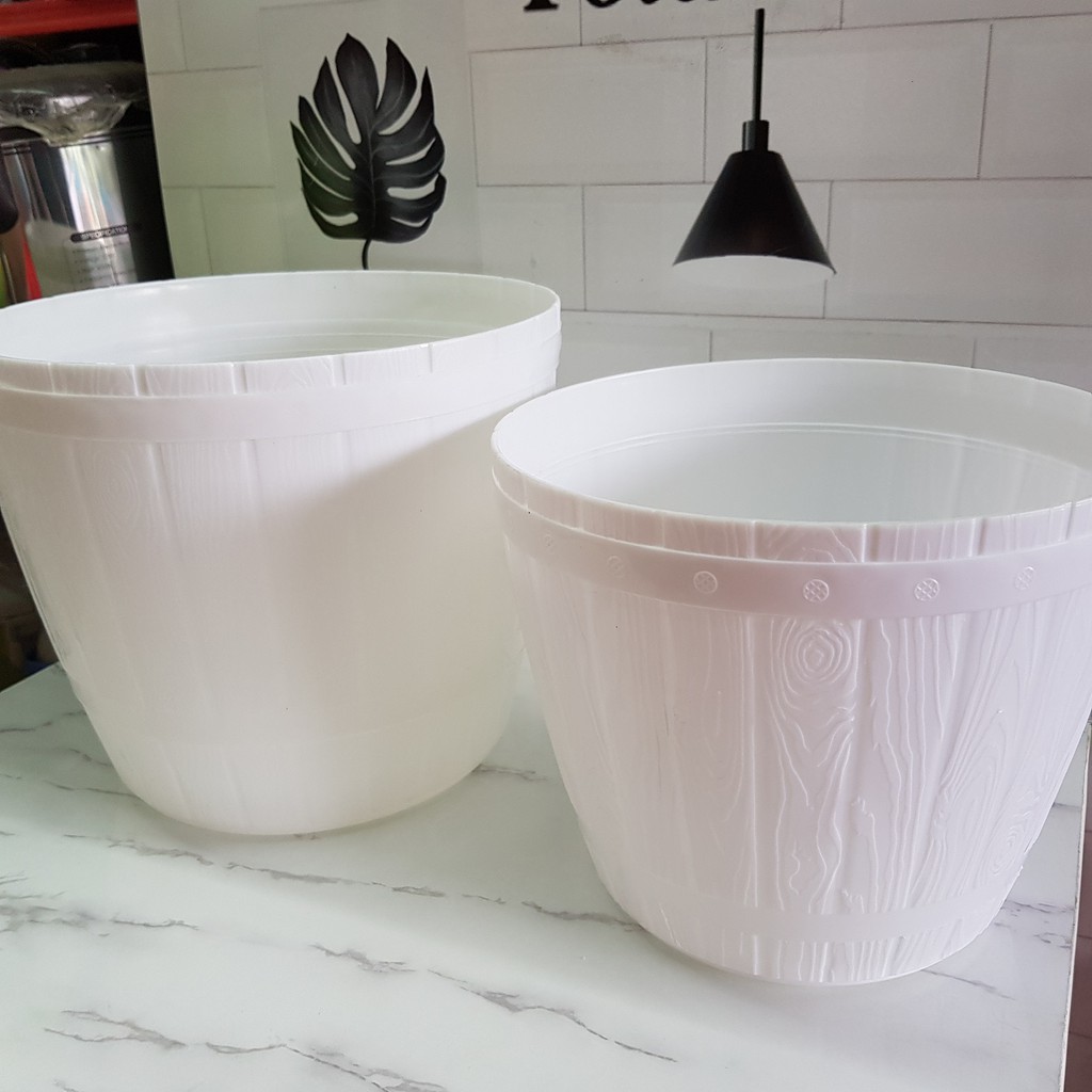 pot bunga motif kayu | SIPLah