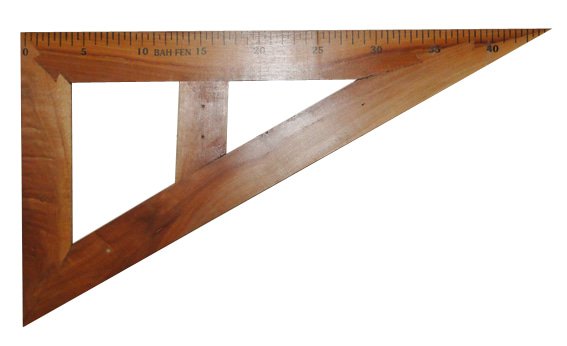 Penggaris Kayu Segitiga Siku-Siku | SIPLah