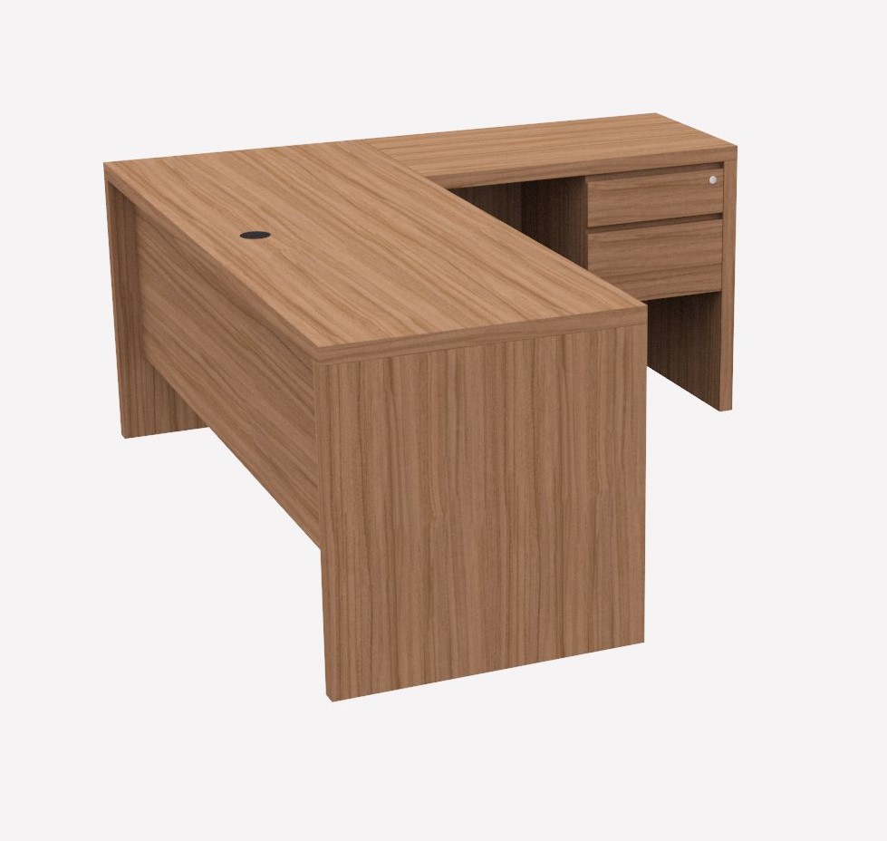 Meja Kerja L Dosen/Guru 120,with Hanging Drawer | SIPLah Meja Kerja L Dosen/Guru 120,with Hanging Drawer | SIPLah