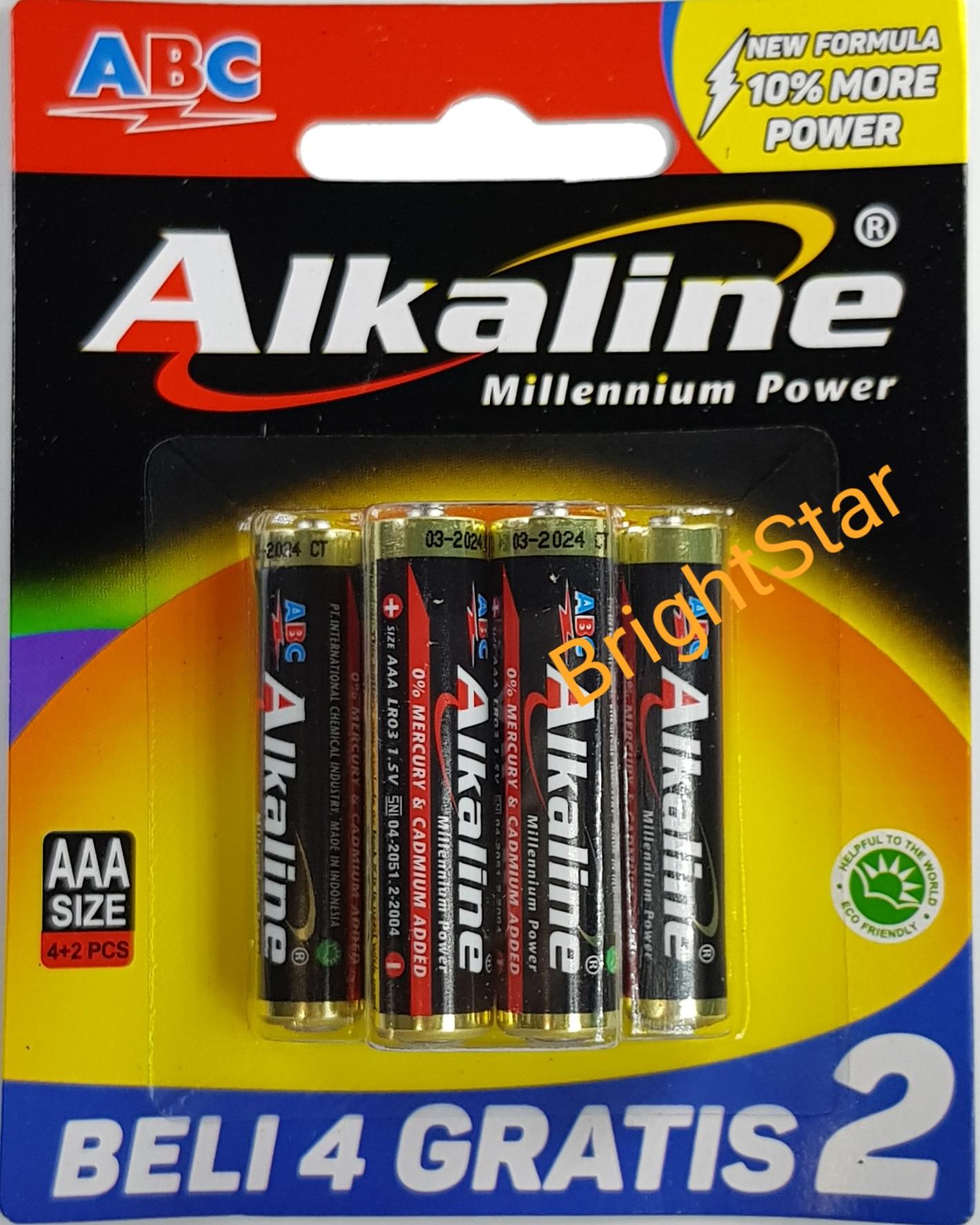 BATRE ALKALINE AAA/A3 ISI 4 GRATIS 2 (ISI 6) | SIPLah