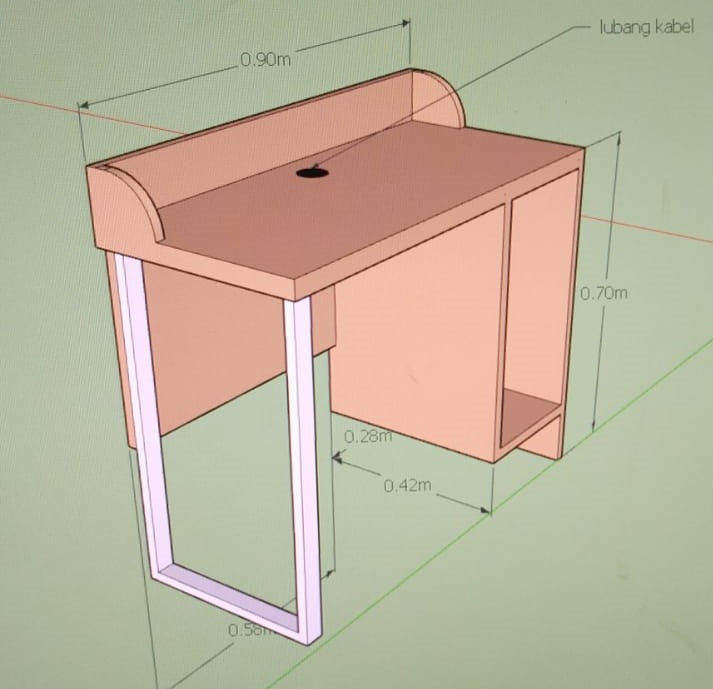 Meja Komputer Custom | SIPLah