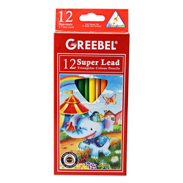 GREEBEL - Pensil Warna Kayu Super Lead 3712 12 warna | SIPLah