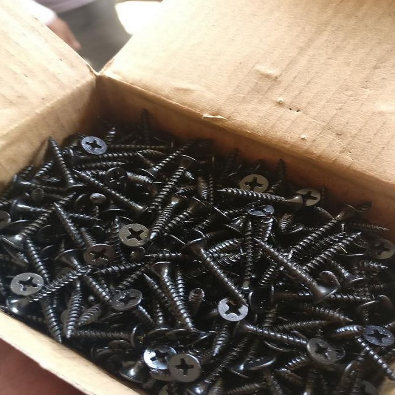 Scrup Gypsum 6x11/2" 4cm Sekrup gypsum hitam tajam per 100 pcs | SIPLah