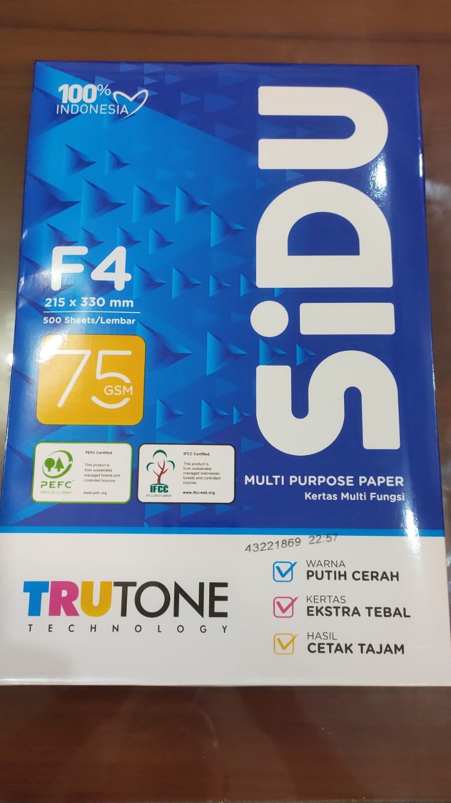 Kertas Hvs Sidu F4/Rim | SIPLah