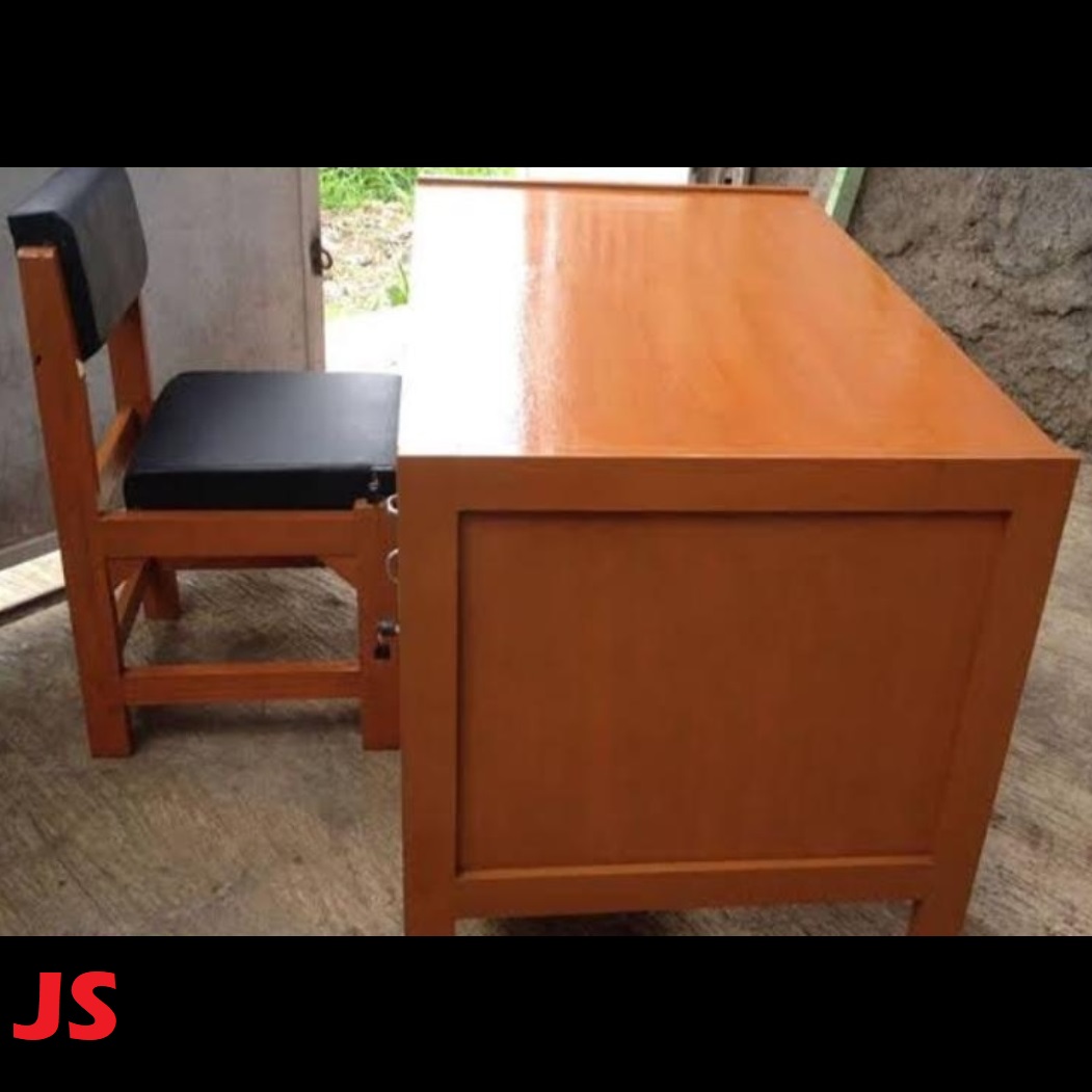 SET MEJA KURSI GURU KAYU JATI/AKASIA | SIPLah