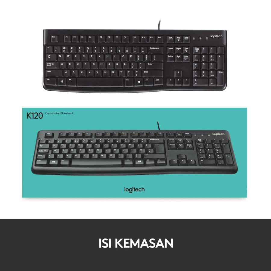 LOGITECH Keyboard USB K120 - 100% original | SIPLah