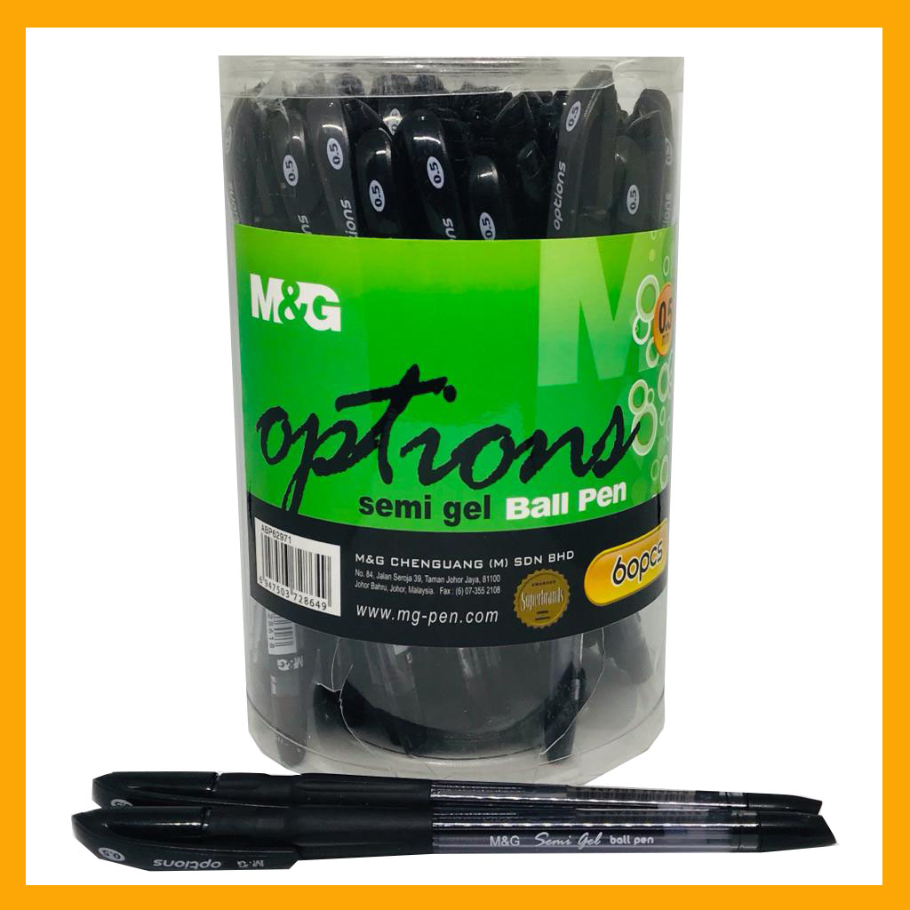 Ballpoint 0.5mm Semi-Gel Pen, super smooth Ergonomical Rubber Grip | SIPLah
