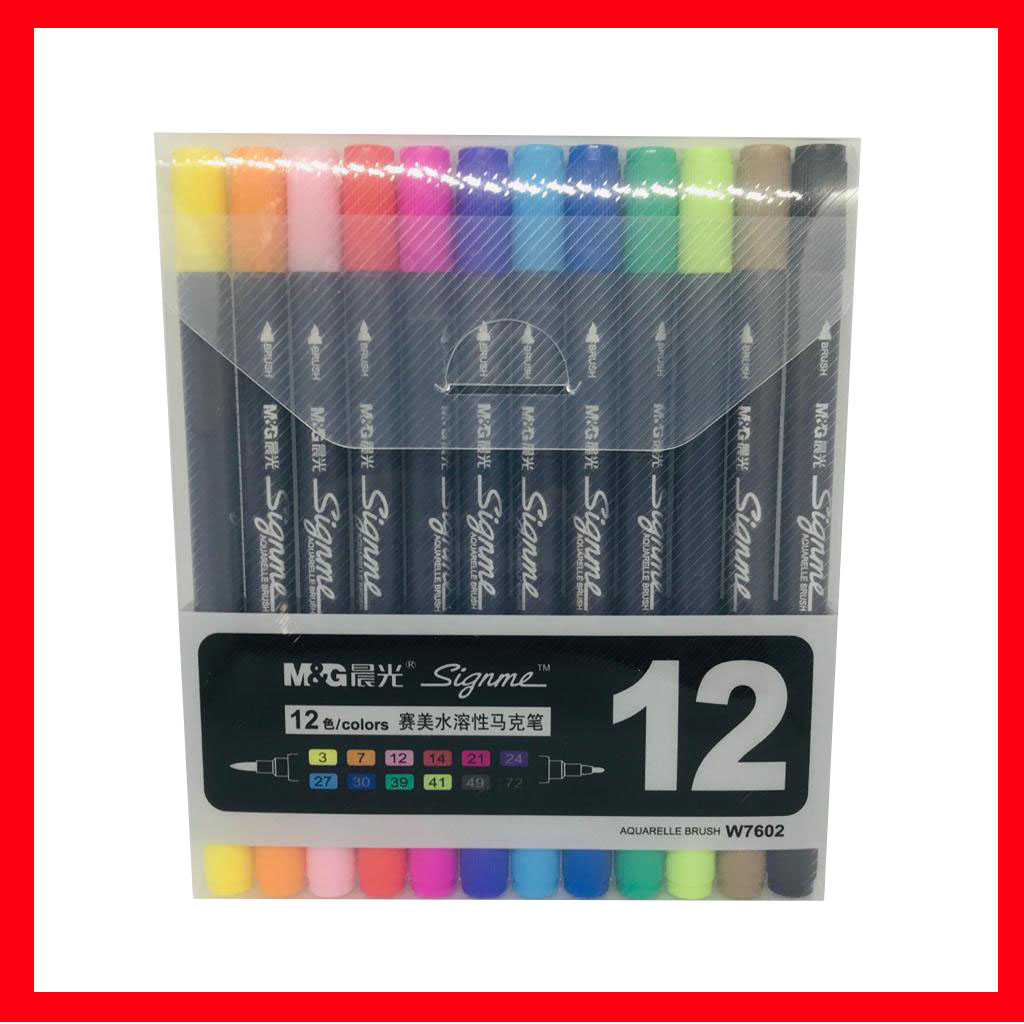 Spidol Warna Double side watersoluble marker 12 colors | SIPLah