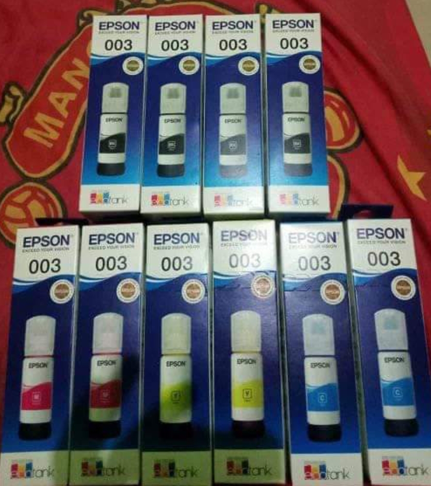 TINTA EPSON T 003 SERIES C.Y.M.BK L1110- L3110- L3101- L3150- L5190 ...