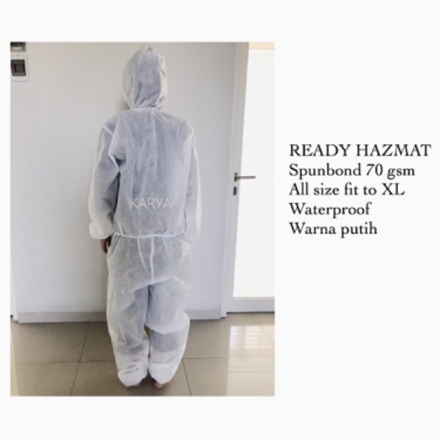Baju Hazmat Spoon Bond 75 gsm + Laminating - LC | SIPLah