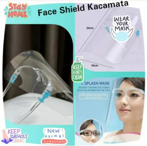 FACE SHIELD model kacamata, Faceshield Nagita | SIPLah