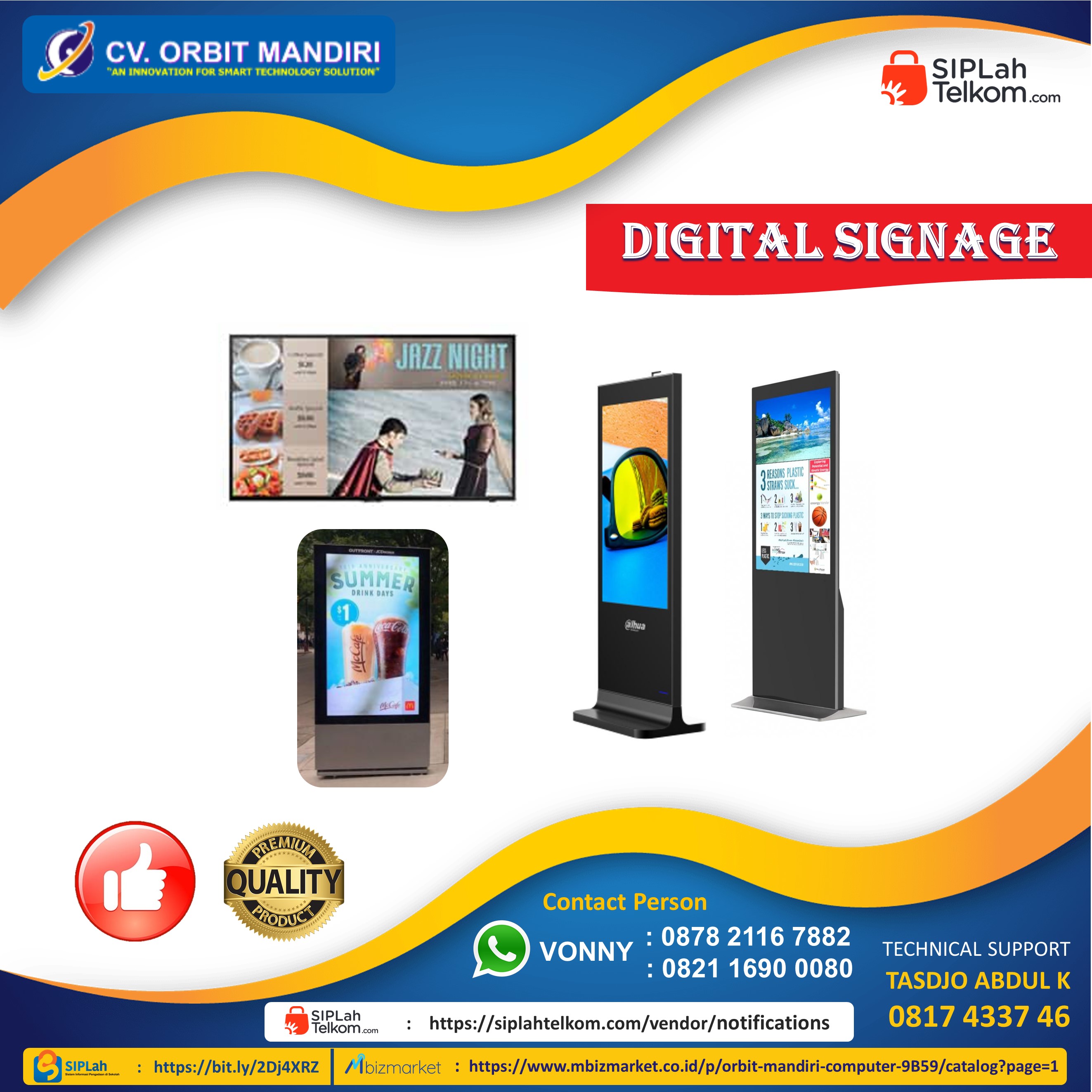 DIGITAL SIGNAG/DIGITAL BANNER/DIGITAL POSTER ANDROID TOUCHSCREEN | SIPLah